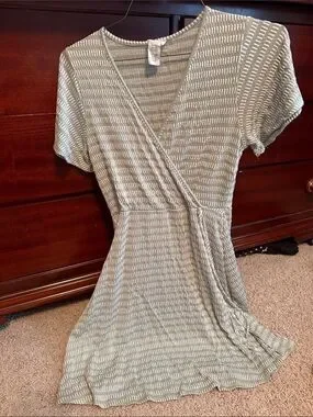 Caution To The Wind | Dresses | Caution To The Wind Sage Wrapstyle Mini ...